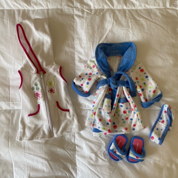 American Girl | Toys | American Girl Doll Terry Set Swimsuit Cover Up ...